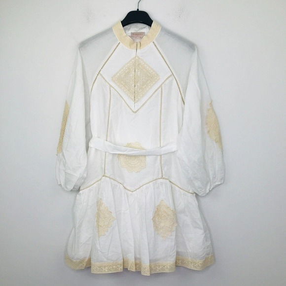 Ciebon | Dresses | Ciebon Womens S Mini Dress White Karmine Embroidered ...